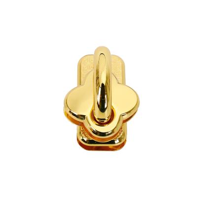 China Gold Shiny Metal Bag Lock Replacement Metal Purse Hardware Accessories for sale
