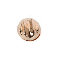 China Delicate Round Embossed Metal Handbag Lock Hardware 2.7cm Custom Color for sale