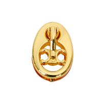China Glittering Bright Gold Fine Metal Handbag Lock Hardware Decorative for sale