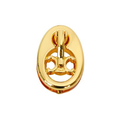 China Glittering Bright Gold Fine Metal Handbag Lock Hardware Decorative for sale