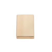 China Rectangular Flat Light Gold Metal Handbag Lock Hardware DIY Backpack Accessories for sale