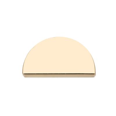 China Half Round Metal Bag Lock Light Gold For Underarm Backpack Shoulder Bag for sale