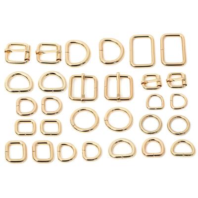 China Gunmetal Handbag Rings Hardware SUS304 Stainless Steel D Round Ring Non Welded for sale