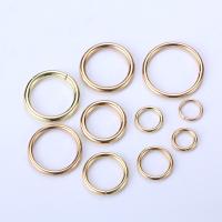 China Gunmetal Handbag Rings Hardware SUS304 Stainless Steel D Round Ring Non Welded for sale