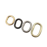 China Gunmetal Handbag Rings Hardware SUS304 Stainless Steel D Round Ring Non Welded for sale