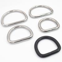 China Gunmetal Handbag Rings Hardware SUS304 Stainless Steel D Round Ring Non Welded for sale