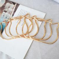 China Colorfast Cat Ear Metal Bag Handles Smooth Edge For Wallet And Clutch ODM for sale