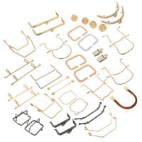 China Colorfast Cat Ear Metal Bag Handles Smooth Edge For Wallet And Clutch ODM for sale