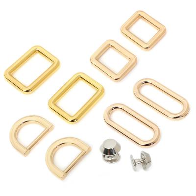 China Alalamu D Shaped Handbag Rings Hardware Colorfast For Harnesses for sale