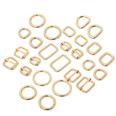 China Golden Multipurpose Handbag Rings Hardware D Ring Fadeless Stainless Steel ODM for sale