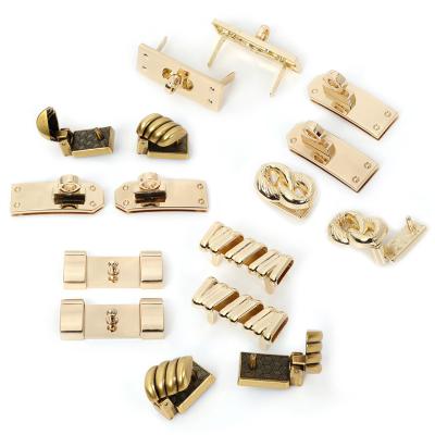China Antirust Handbags Brand Logo Lock Purse Closure Hardware Scratchproof for sale