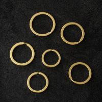 China Zinc Alloy Gold Plated Key Rings Holder Anti Corrosion Antirust ISO9001 for sale