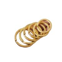 China Zinc Alloy Gold Plated Key Rings Holder Anti Corrosion Antirust ISO9001 for sale