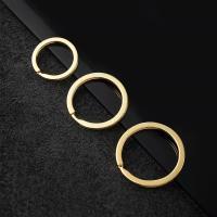 China Zinc Alloy Gold Plated Key Rings Holder Anti Corrosion Antirust ISO9001 for sale