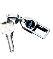 China Silver​ Durable Antirust​ Car Keyring Accessories Heavy Duty Carabiner Keychain for sale
