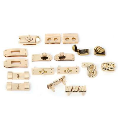 China Metal Push Turn Handbag Lock Hardware Scratchproof Customizable for sale