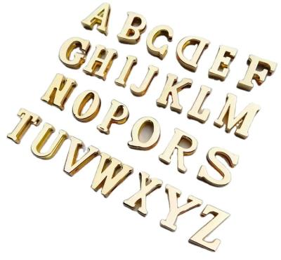 China Tearproof Handbag Purse Metal Letter Tags Gold Eco Friendly for sale