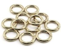 China Clip Snap Hooks Zinc Alloy Spring O Rings Buckles DIY Accessory Handbag Hardware for sale