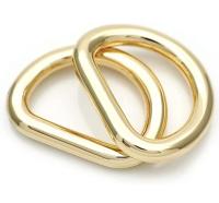 China Smooth D Shape Handbag Rings Hardware For Belts Bags Lanyard Leather DIY Craft for sale