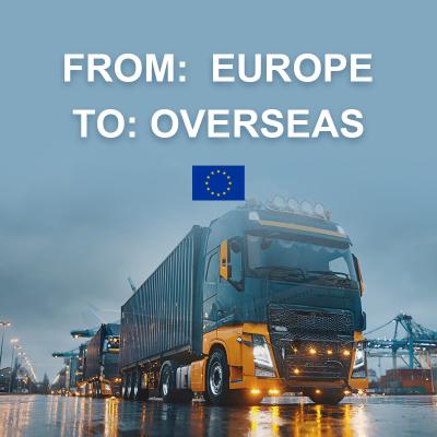 China EXW FOB CIF DDU DDP Door To Door Road Transportation Logistics From Europe To Overseas for sale