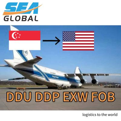 China Reliable and Fast Air Freight Shipping from Singapore to USA with 24/7 Online Support and Customs Clearance Included for sale
