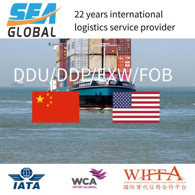 China FCL ocean freight service from China to Los Angeles with USA shipping solutions for international trade logistics for sale