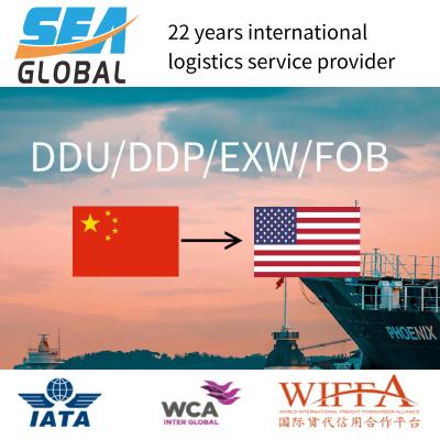China FCL sea freight and ocean freight forwarder from China to Houston, USA and DDU/DDP/DAP/EXW/CIF/FOB trading terms for sale