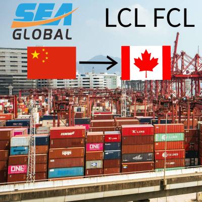 China FCL Sea Freight from China to Prince Rupert, Canada with 24/7 Online Support, DDU/DDP/DAP/EXW/CIF/FOB Trading Terms, and Available Insurance Option for sale
