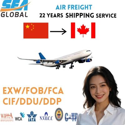 China Shipping Agent to Canada Freight Forwarder Air Freight Logistics Services with 3-10 Days Transit Ex-works FOB & Insurance for sale