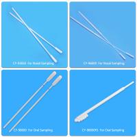 China Oral Sample Collection PP Nylon Flocked Swab Rapid Test Foam Swab Kit for sale