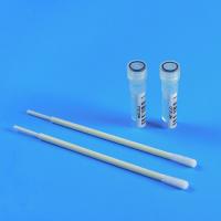 China Medical Disposable Nylon Flocked Swab Sampling Tube Push Pull Rod Sampling Kit for sale