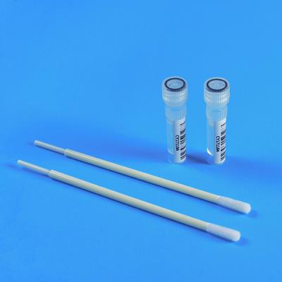 China Medical Disposable Nylon Flocked Swab Sampling Tube Push Pull Rod Sampling Kit for sale