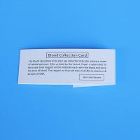 China DNA Sample Collection Card Test Curly Grid Circle Saliva Collection Card for sale