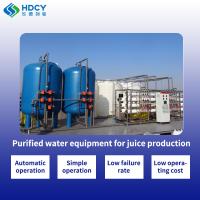 China Pure Water Equipment For Juice Production 15T/H Automatic Two-Stage Reverse Osmosis Water Treatment for sale