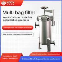 China Large Flow Multi-Bag Filter Wine Food Beverage Dairy Food Grade Stainless Steel Filter for sale