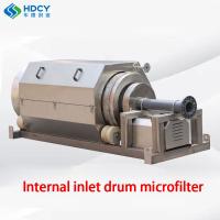 China Inward Flow Rotary Drum Microfilter with Automatic Internal Flow Unit Weight 1500kg for sale