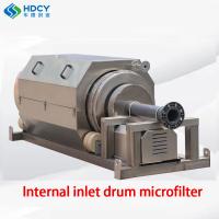 China Inward Flow Rotary Drum Microfilter with Automatic Internal Flow Unit Weight 1500kg for sale