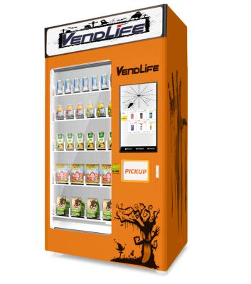 China Fresh Egg Fruit Salad Elevator Vending Machine With 23.6 Inches Screen for sale