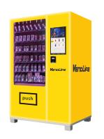 China Pink Lashes Hair Bundles Wigs Cosmetic Vending Machine Robot Advertising for sale