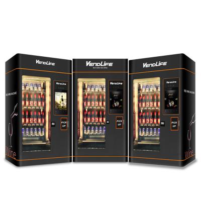 China Beer Red Wine Whiskey Vending Machine With Elevator 900W 110V for sale