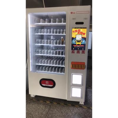 China 24 Hours Advertising Screen Vending Machine Combination Snack Drinks  Vending Machine Card Reader for sale