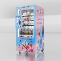 China 21.5 Inch Touch Screen Ice Cream Vending Machine -18°C Freezer Elevator Frozen Food Vending Machine With Card Reader & Remote Smart Management for sale