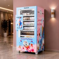 China 21.5 Inch Touch Screen Ice Cream Vending Machine -18°C Freezer Elevator Frozen Food Vending Machine With Card Reader & Remote Smart Management for sale