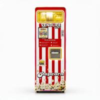 China Commercial Automatic Popcorn Vending Machine 24 Hours Unattended Self Service Cinema Popcorn Maker Multi Flavor Popcorn Dispenser For Mall Arcade Amusement Park Customizable for sale