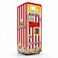 China Commercial Automatic Popcorn Vending Machine 24 Hours Unattended Self Service Cinema Popcorn Maker Multi Flavor Popcorn Dispenser For Mall Arcade Amusement Park Customizable for sale