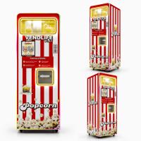 China Commercial Automatic Popcorn Vending Machine 24 Hours Unattended Self Service Cinema Popcorn Maker Multi Flavor Popcorn Dispenser For Mall Arcade Amusement Park Customizable for sale