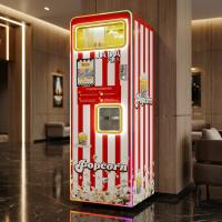 China Commercial Automatic Popcorn Vending Machine 24 Hours Unattended Self Service Cinema Popcorn Maker Multi Flavor Popcorn Dispenser For Mall Arcade Amusement Park Customizable for sale