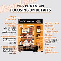 China VendLife Dual Microwave Bento Vending Machine: 24/7 hot meal vending kiosk. 2x4000W, 45s, 110-168 boxes, QR & face-pay. Offices, factories. Operators, wholesalers, vending entrepreneurs. for sale