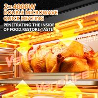 China VendLife Dual Microwave Bento Vending Machine: 24/7 hot meal vending kiosk. 2x4000W, 45s, 110-168 boxes, QR & face-pay. Offices, factories. Operators, wholesalers, vending entrepreneurs. for sale