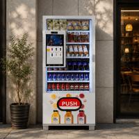 China Smart Beverage Vending Machine with 21.5 Inch Touch Screen, Refrigerated Drink Dispenser, Cashless Payment and Remote Management System for Commercial Self Service Retail for sale